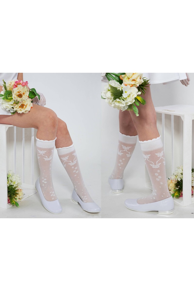 Communion knee socks - Daria - Communion socks | FirstCommunionStore.com